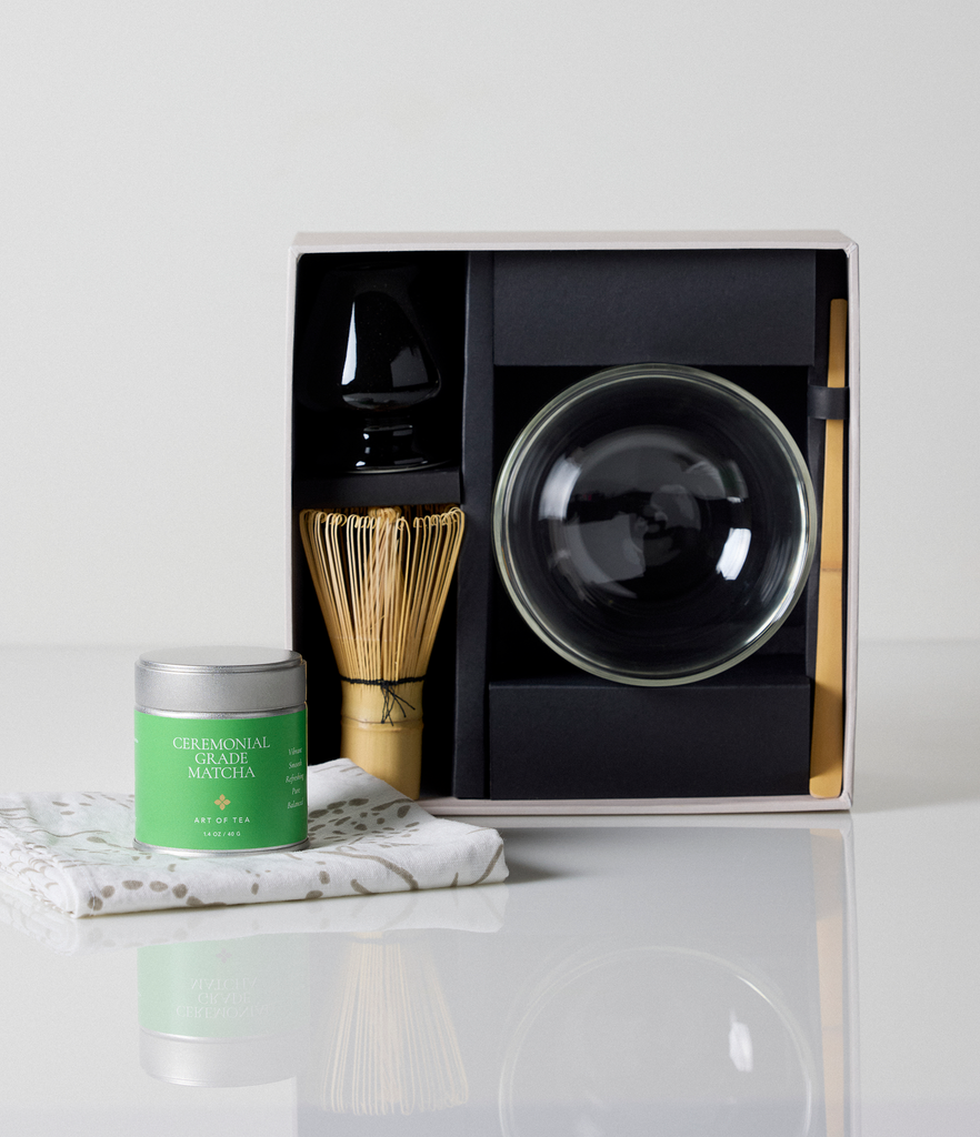 Matcha Gift Set - Ceremonial Matcha + Bowl, Bamboo Whisk, & Spoon