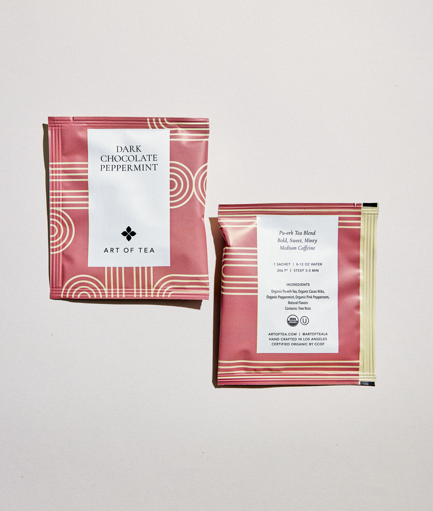 Dark Chocolate Peppermint Tea Bag Sachets | Art of Tea